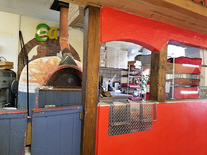 Where the magic happens. This kitchen view reveals the beautiful chaos behind every perfect pie that makes its way to your table.