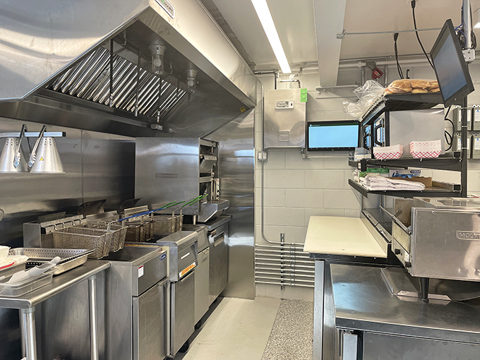 The kitchen at Buddy's might look like standard fast-food equipment, but in these fryers and grills lies the alchemical magic that turns ordinary ingredients extraordinary.