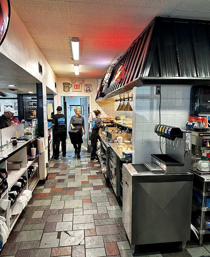 Behind the scenes where miracles happen. These kitchen tiles have witnessed more breakfast joy than most people experience in a lifetime.