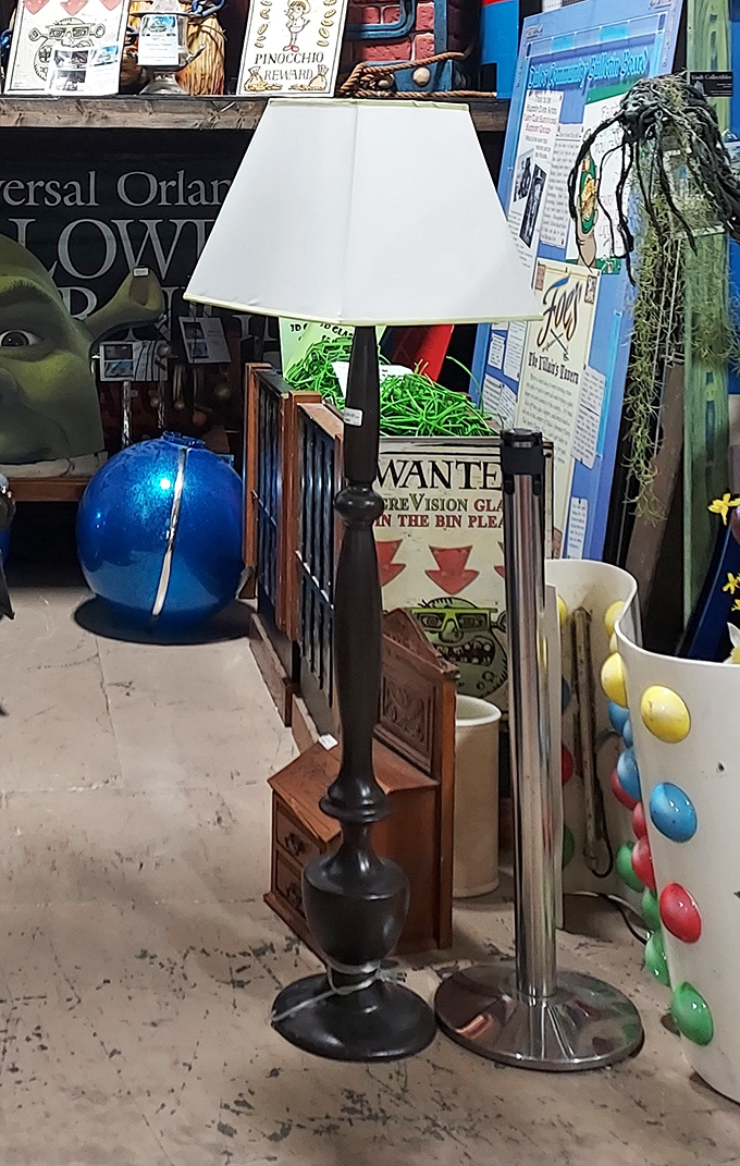 Lamp lovers, rejoice! This elegant floor model has illuminated someone's reading nook for decades and stands ready for its second act in your living room.