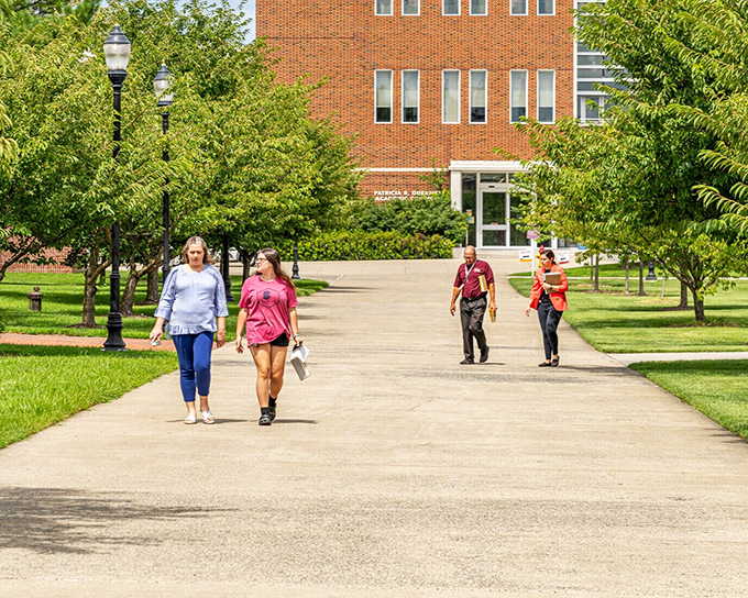 Salisbury University's tree-lined walkways offer students a leafy respite between classes, proving higher education can indeed be a walk in the park.