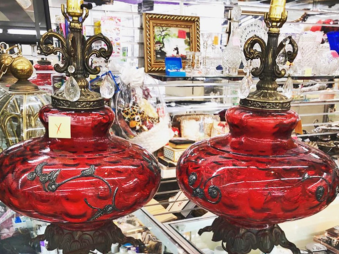 These crimson lamps aren't just lighting fixtures&mdash;they're time travelers from the 1970s, ready to add drama to modern spaces.