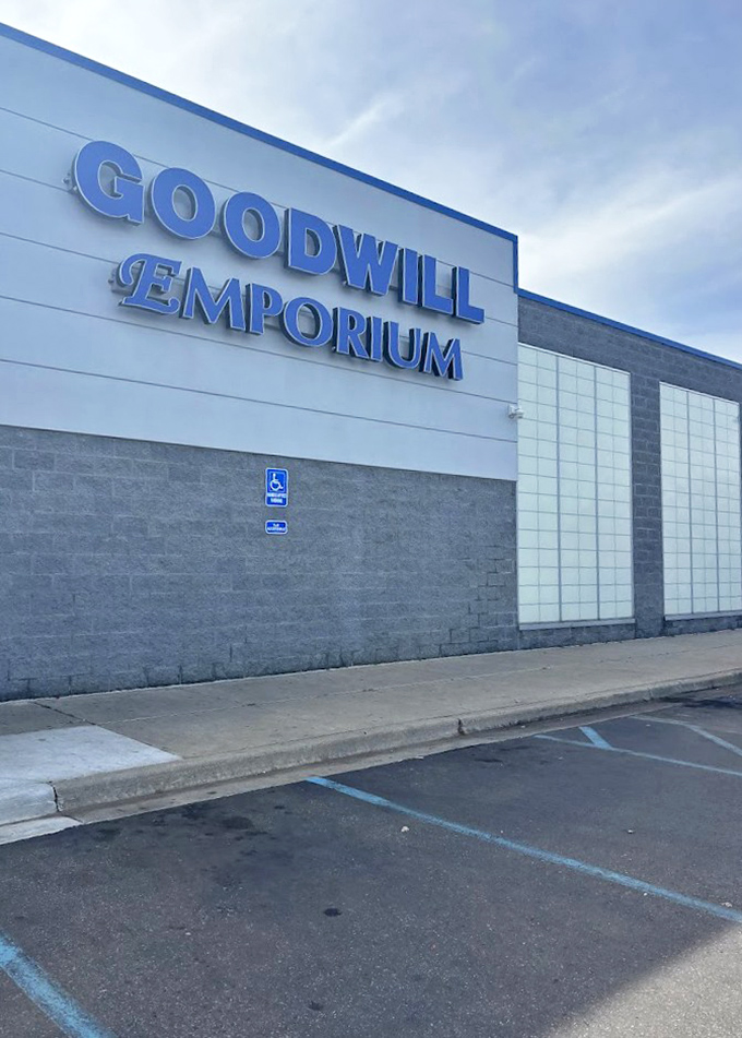 Even the parking lot feels optimistic, like it knows you're about to find something amazing inside.