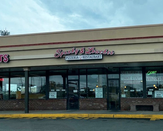 From the parking lot perspective, Spanky & Louches stands ready to welcome hungry travelers with its no-nonsense approach to Italian-American classics.