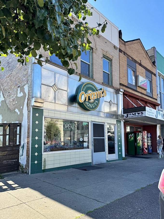 Nestled between brick buildings on a classic American main street, Oram's continues its sweet legacy as the neighborhood's morning happiness headquarters.