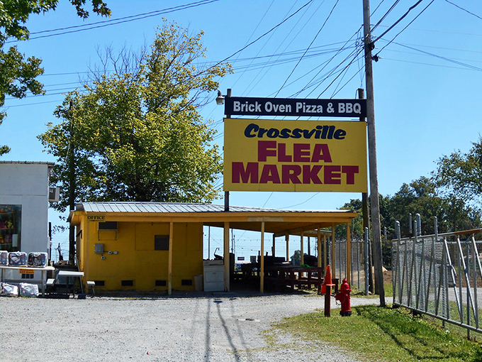 The market's entrance promises both pizza and treasures&mdash;a combination that makes this Saturday destination absolutely irresistible.