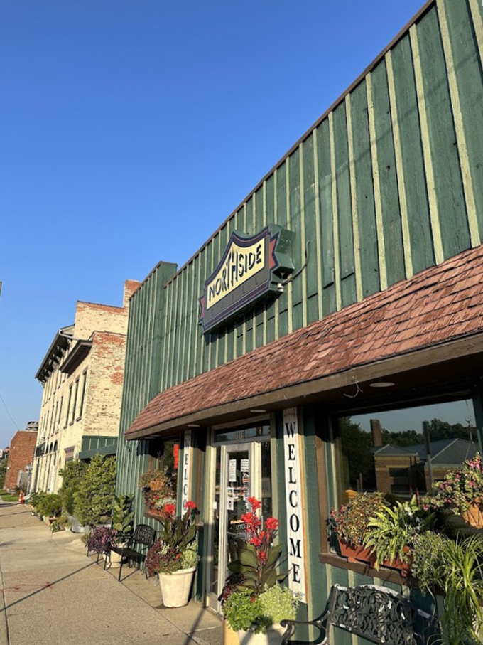 Even from the outside, you can tell this place has stories to tell&mdash;the welcome sign and potted plants practically whispering "come in, we've been expecting you."