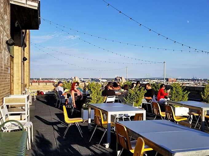 Sunset dining on the rooftop&mdash;where string lights compete with city views and the only thing more impressive than the scenery is what's on your plate.