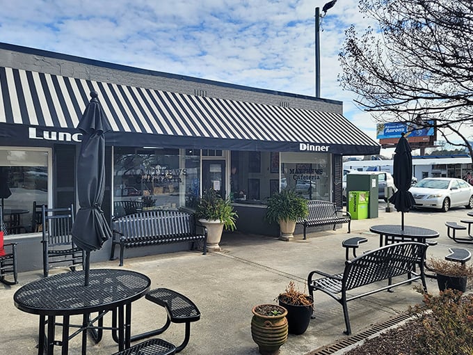 Outdoor seating for those rare days when the Georgia weather is as perfect as the food you're about to enjoy.