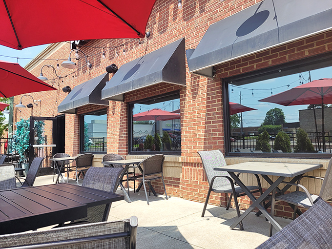 The patio &ndash; where Michigan's precious summer days are best spent, under umbrellas that have seen their fair share of celebrations and first dates.