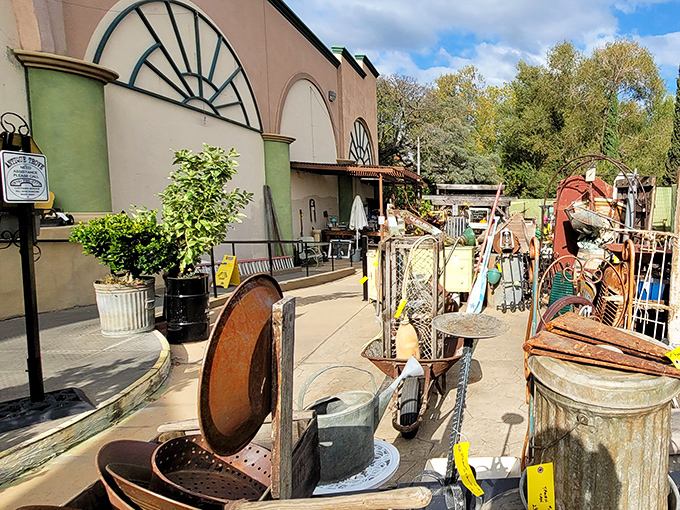Even the outdoor section brims with rustic treasures&mdash;garden ornaments and weathered finds perfect for that Pinterest project you've been planning.