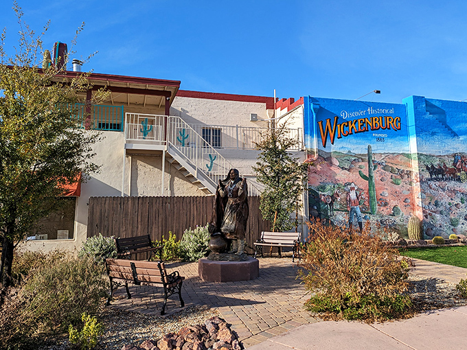 Even the outdoor mural celebrates Wickenburg's heritage &ndash; where the Old West meets your breakfast plate.