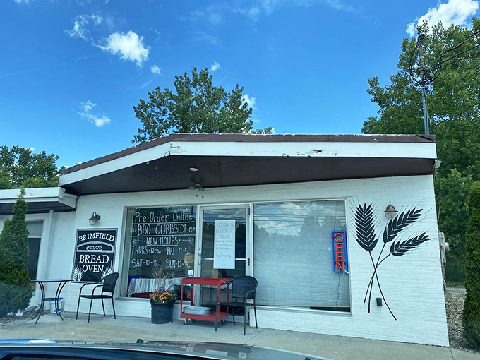 Even from the parking lot, the promise of exceptional baking beckons. Those outdoor chairs have witnessed countless moments of post-pastry bliss.