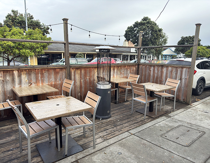 Pacific Grove's perfect outdoor dining spot. Where fresh air enhances fresh seafood and California weather plays the perfect host.