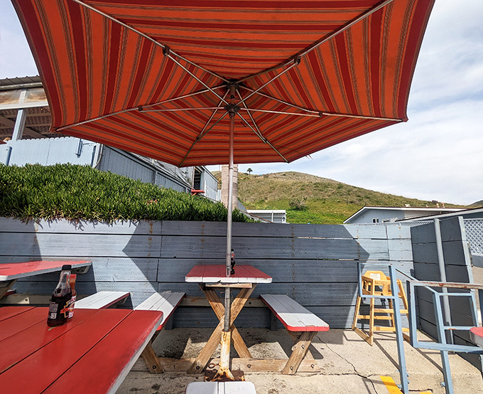 Umbrella-shaded tables where ocean breezes enhance every bite. Some restaurants have ambiance &ndash; this place has nature's perfect dining soundtrack.