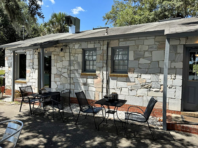 Outdoor seating where gentle breezes and exceptional food create the perfect recipe for contentment.