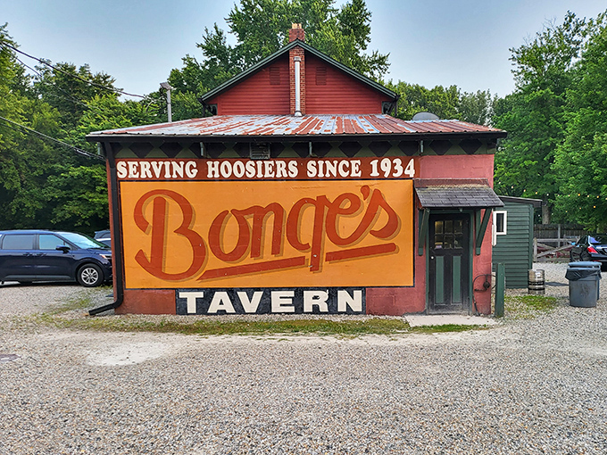 "Serving Hoosiers Since 1934," proclaims the sign, understating what Bonge's really offers: a pilgrimage-worthy destination that happens to serve incredible food.