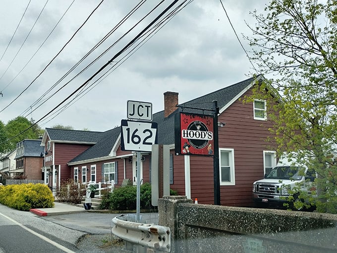 The roadside view that has caused more spontaneous U-turns than any GPS recalculation. That sign isn't just a logo—it's a beacon of hope.