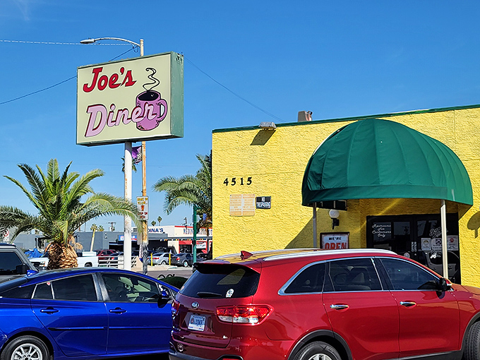 The cheerful yellow building with its green awning stands as a colorful counterpoint to Phoenix's desert palette&mdash;a landmark for hungry locals in the know.