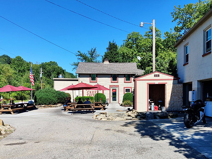 Summer evenings were made for this patio &ndash; where the soundtrack of flowing water competes with the clink of glasses and satisfied conversation.