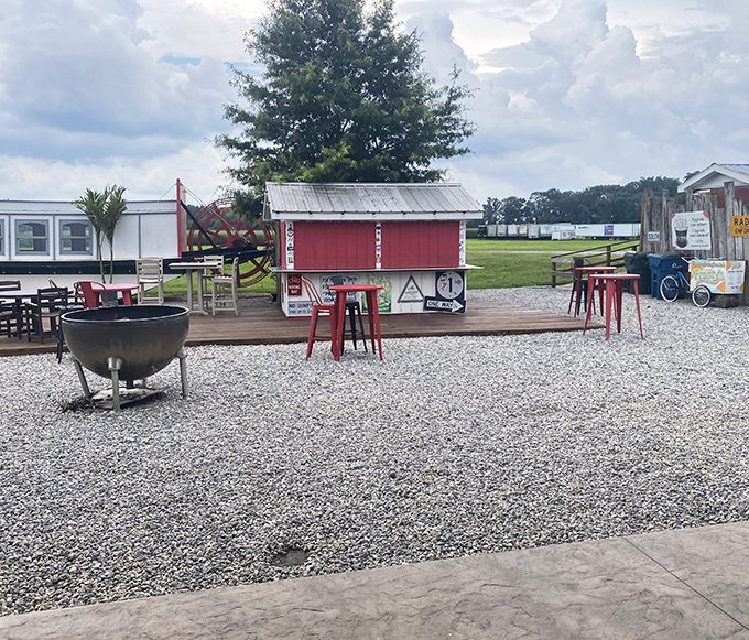 The outdoor area promises post-meal relaxation&mdash;because after consuming your weight in seafood, you might need a moment before the drive home.