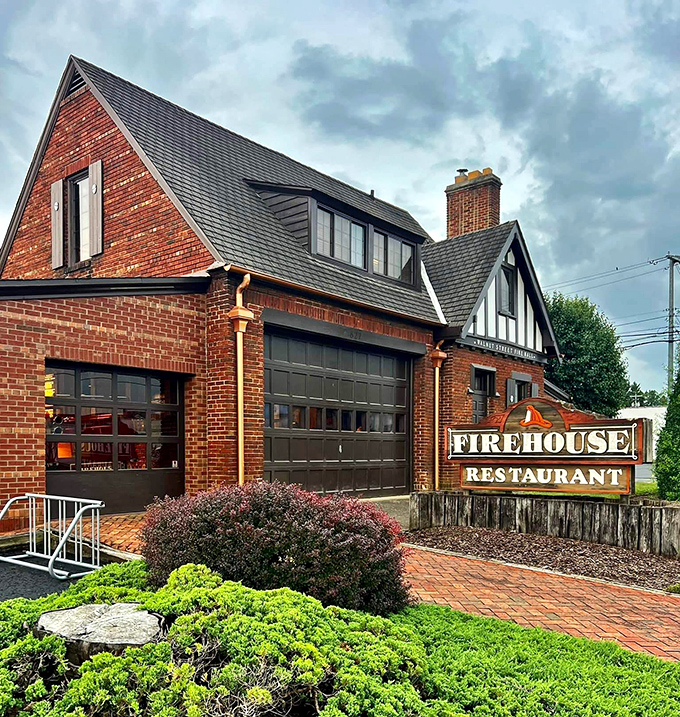From the outside, you might mistake it for a quaint brick home, until the Firehouse sign and your nose remind you what treasures await inside.