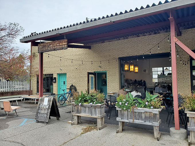 The welcoming exterior says "come as you are" while the food whispers "but you'll leave transformed" – the best kind of before-and-after story.