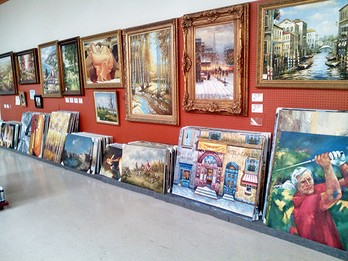 An art lover's paradise where landscapes, portraits, and that golfer in red compete for wall space in your home&mdash;and your spouse's patience.