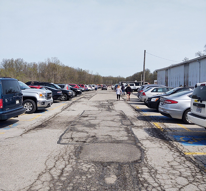 The packed parking lot tells the real story&mdash;in the age of online shopping, nothing beats the thrill of the in-person hunt.
