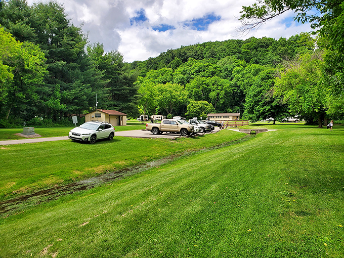 The park's facilities blend seamlessly into the landscape, offering civilization's comforts without spoiling the wilderness that brought you here.