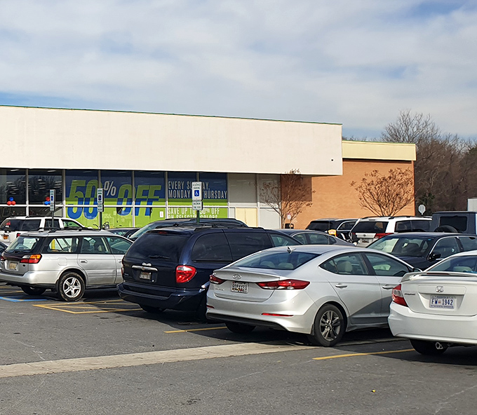 The packed parking lot tells the real story. When Maryland shoppers are willing to circle for spots, you know the bargains inside must be worth it.