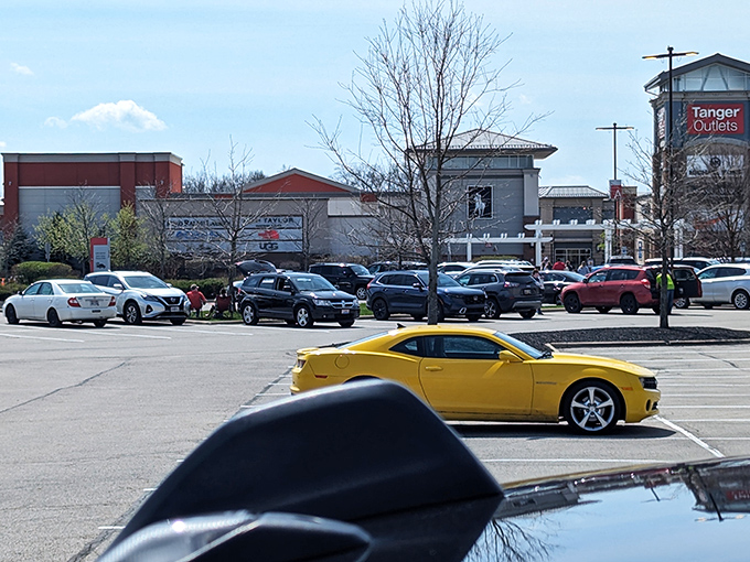 The sprawling parking lot fills early on weekends, a testament to Ohio's collective understanding that full-price shopping is for suckers.