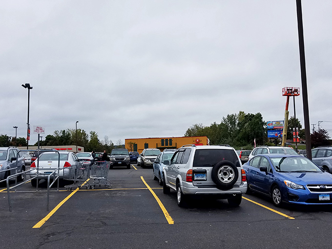 A packed parking lot&mdash;the universal sign of treasure within. Thrift store enthusiasts know: arrive early or circle patiently.