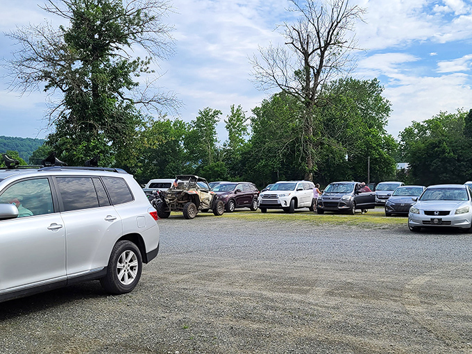 The packed parking lot tells the real story—Jake's isn't just a market, it's a Sunday tradition for Pennsylvania's dedicated treasure seekers.