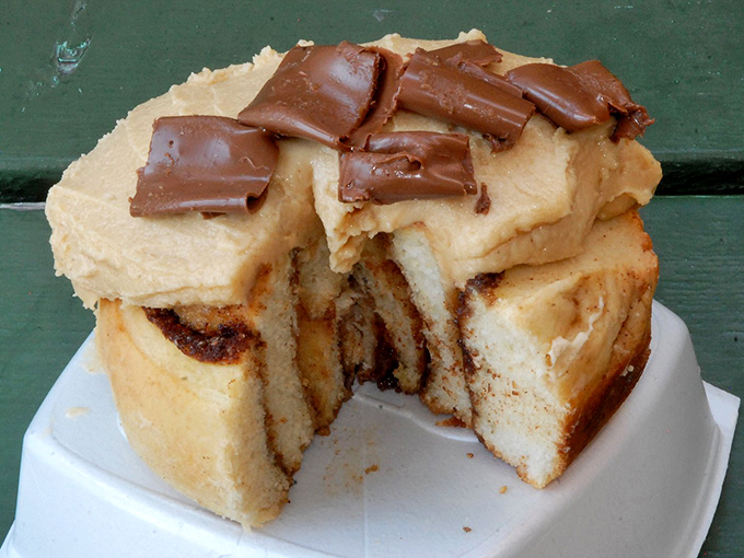 Not just icing on top&mdash;it's a peanut butter crown worthy of pastry royalty, with chocolate accents that push this creation into dessert territory.