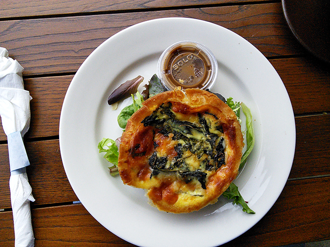 Quiche that's having an identity crisis&mdash;is it breakfast? Is it lunch? Who cares when it tastes this good. The flaky crust deserves its own fan club.