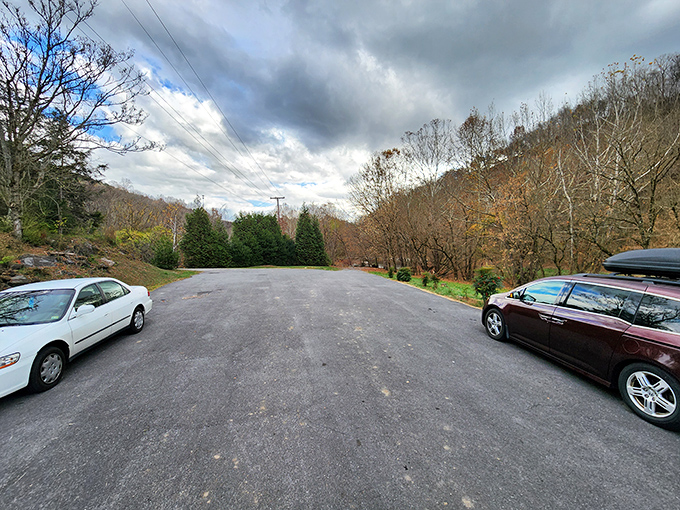 Parking with a view! Even the lot at Clinch River State Park offers a glimpse of the surrounding mountains&mdash;nature's version of valet service.