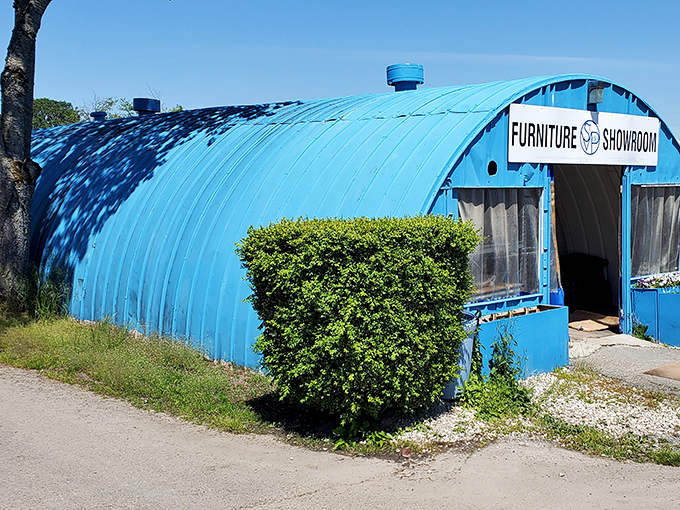 The distinctive blue Quonset hut isn't just architecture&mdash;it's a landmark for treasure hunters throughout Tacoma.