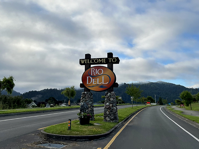 Welcome to Rio Dell, where those stone pillars stand like friendly sentries to California's best-kept retirement secret.