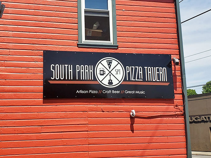 The sign promises three essentials of happiness &ndash; artisan pizza, craft beer, and great music &ndash; a trinity of pleasure as straightforward as it is irresistible.