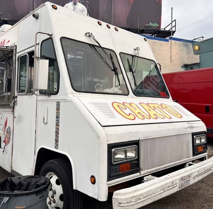 Even in daylight, the "CHATO" emblazoned truck stands proud&mdash;a humble chariot carrying some of the city's most extraordinary flavors.