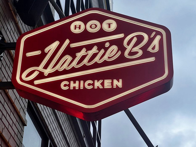 The sign that started a thousand sweaty selfies and even more delicious regrets.