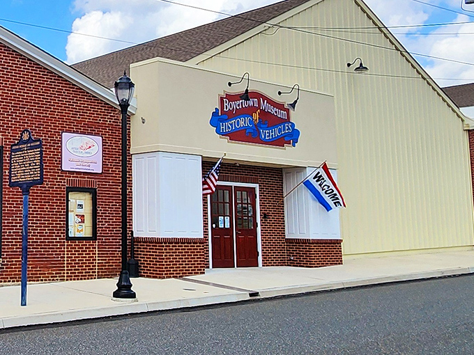 The museum's welcoming fa&ccedil;ade invites visitors to step back in time, no flux capacitor required&mdash;just curiosity and an appreciation for Pennsylvania's automotive heritage.