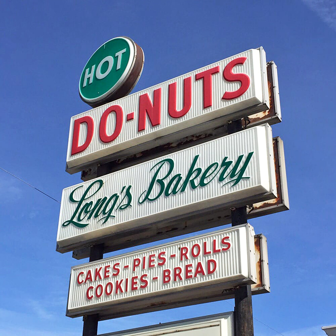 A sign that's become more than directions&mdash;it's a beacon of hope for the hungry. "HOT DO-NUTS" might be the two most beautiful words in English.