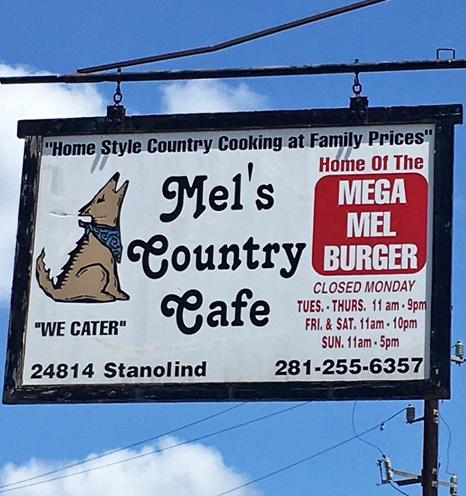The roadside sign proudly announces "Home Style Country Cooking at Family Prices" - eight words that tell you everything you need to know.