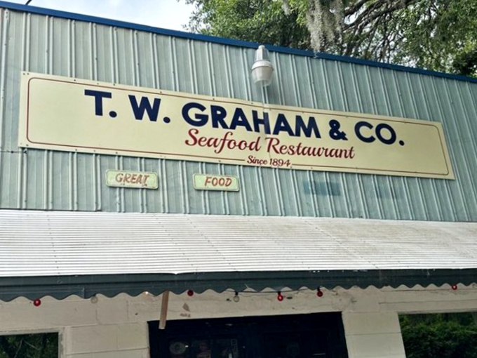 "Great Food" isn't just a sign&mdash;it's a promise T.W. Graham has been keeping since 1894. Sometimes the simplest statements are the most accurate.