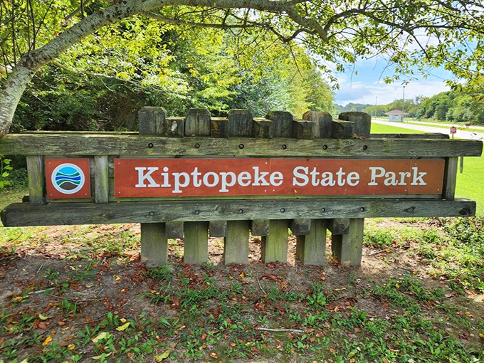 The gateway to coastal tranquility. This unassuming sign marks the border between everyday stress and "wait, what day is it again?" relaxation.
