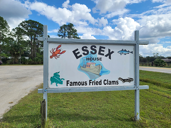 The sign says it all&mdash;"Famous Fried Clams" isn't just advertising, it's a promise that's kept with every golden, crispy batch that leaves the kitchen.