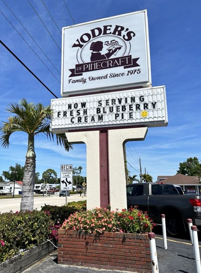 Simple signage for a place that delivers complex flavors and creates lifelong memories with every visit.