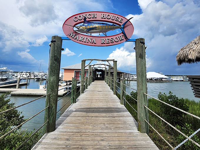 The sign doesn't just mark a restaurant&mdash;it's a beacon guiding hungry seafood lovers home to their happy place.